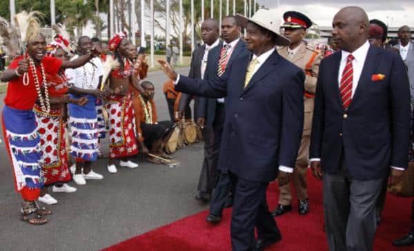 Gideon Moi steals limelight as he welcomes VIPs at JKIA