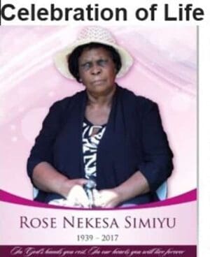 Celebration of life: Mother to Robert Simiyu of Houston Texas