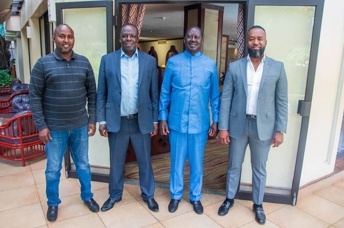 PHOTOS: Hassan Joho and Junet Mohamed Meet Raila Odinga