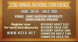 Invitation to KCFA 32nd Annual National Conference 2023