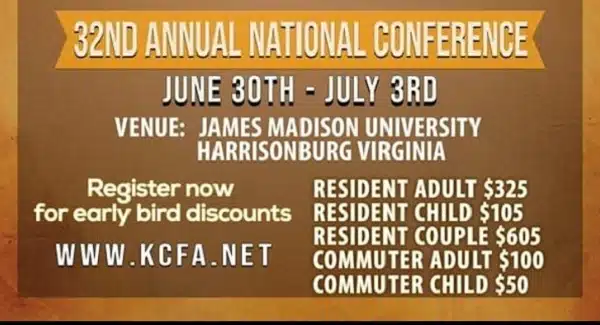 Invitation to KCFA 32nd Annual National Conference 2023