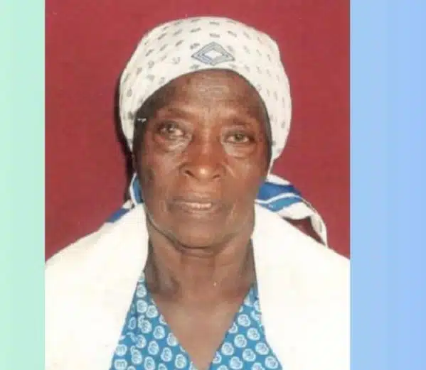Death announcement of Charity Wanjiku Wallace, mother to Allan