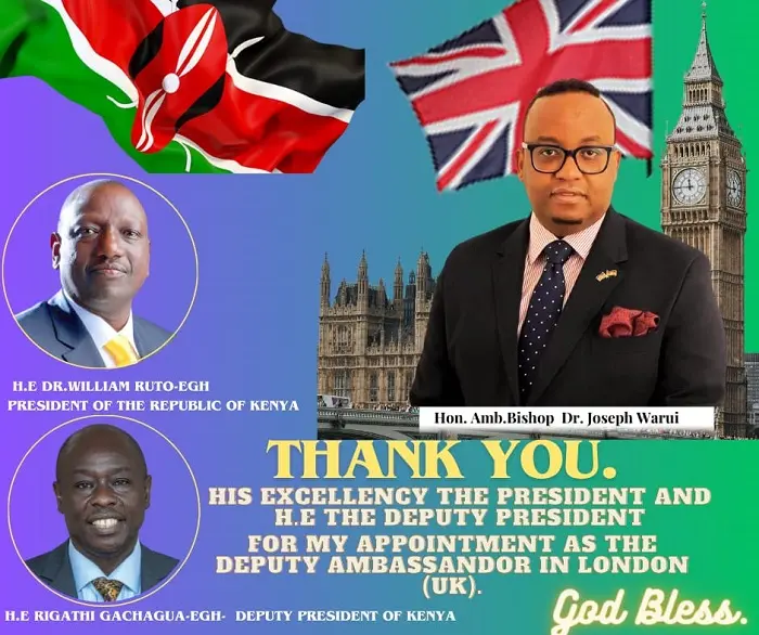Pulpit to Diplomacy: Bishop Warui, Deputy Head of Mission in UK