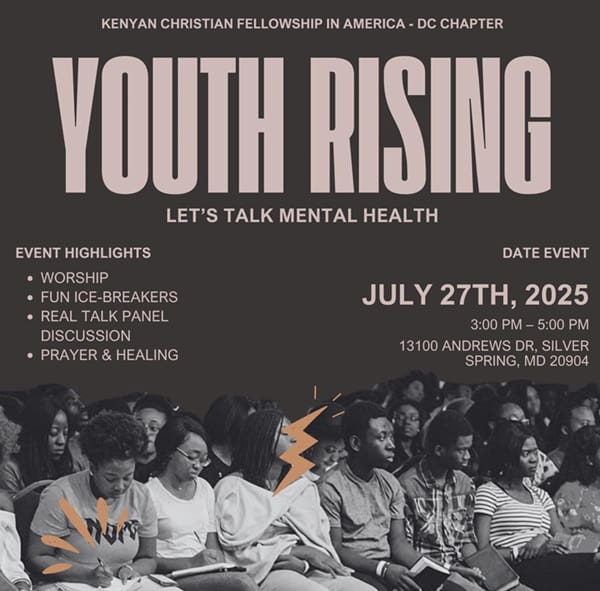 Youth Rising Mental Health Meeting At KCFA Washington DC