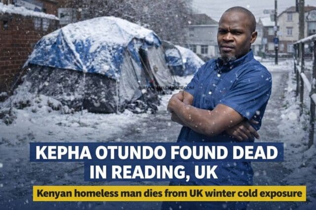 Kenyan Man Found Dead In UK After Cold Winter Exposure
