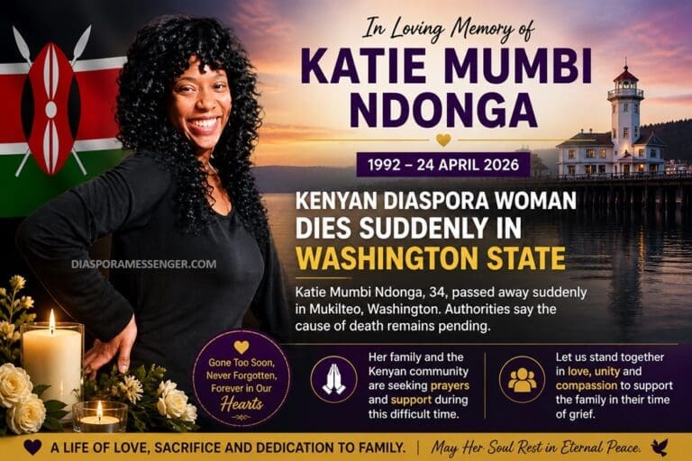 Latest: Kenyan Diaspora In USA Mourns Katie Mumbi Ndonga